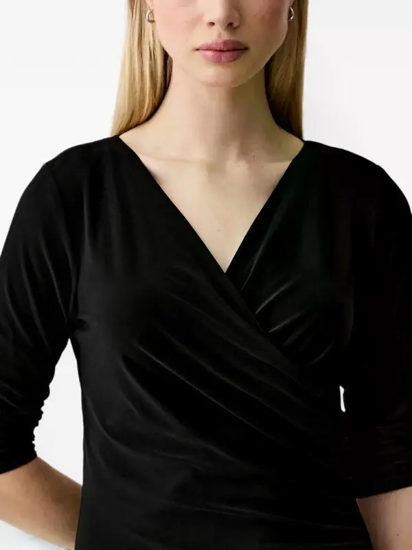 Joseph Ribkoff Ruched Wrap Mini Dress