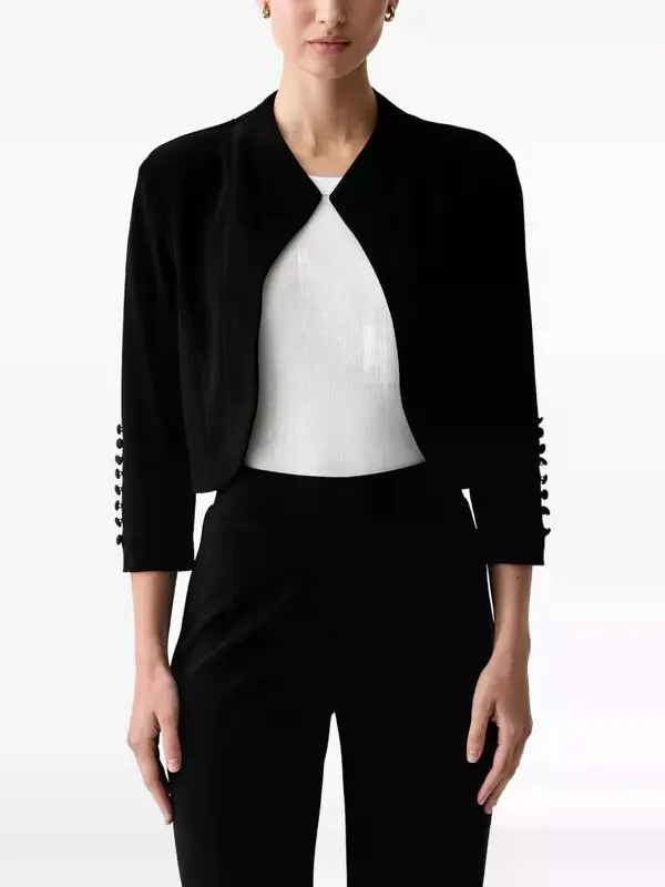 Joseph Ribkoff Button-cuff Cropped Jacket