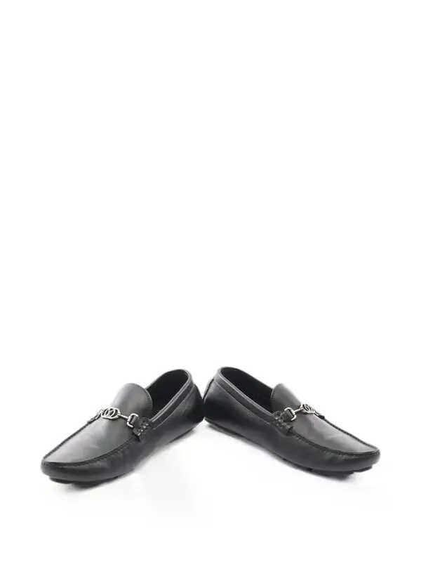 LOUIS VUITTON 2024 Driver Line Loafers With Silver-tone Logo Plaque