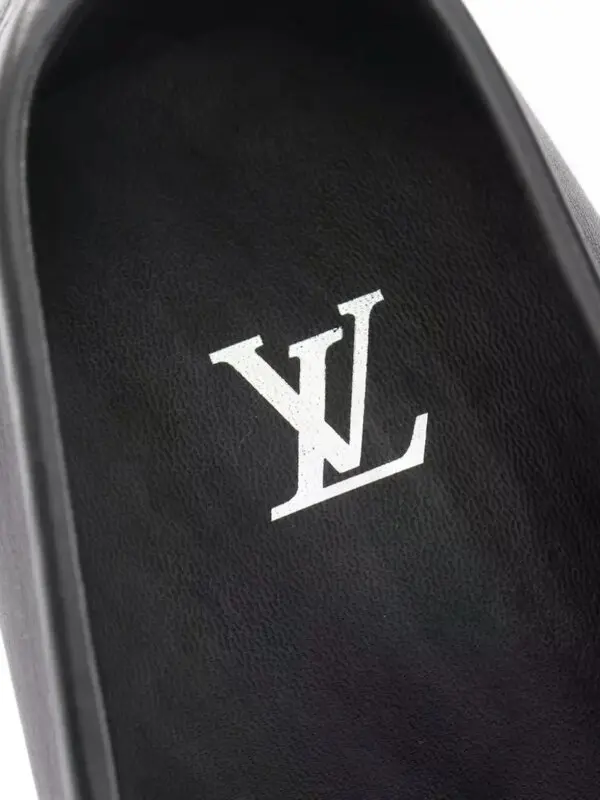 LOUIS VUITTON 2024 Driver Line Loafers With Silver-tone Logo Plaque