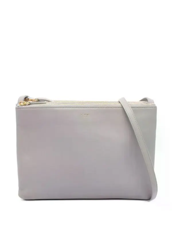 Celine 2000s Large Trio Leather Shoulder Bag