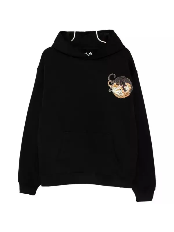 MELT Graphic-print Hoodie - Black