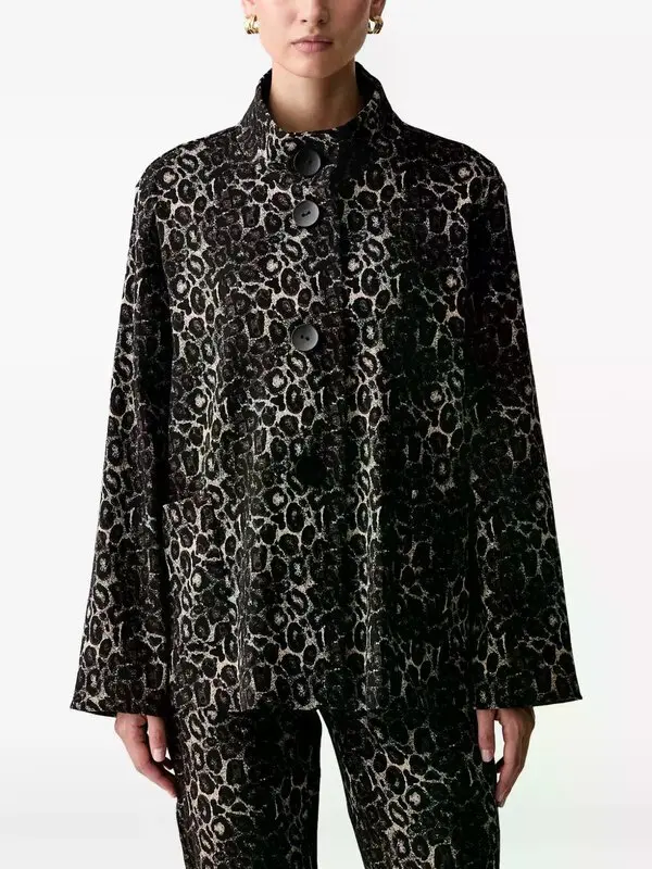 Joseph Ribkoff Leopard-print Button-up Jacket