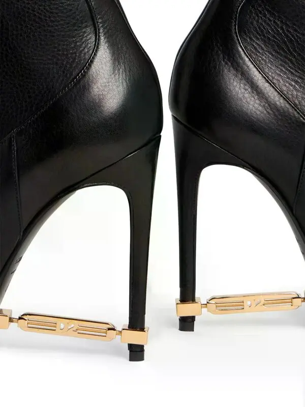 Dsquared2 Metal Bar Heeled Ankle Boots