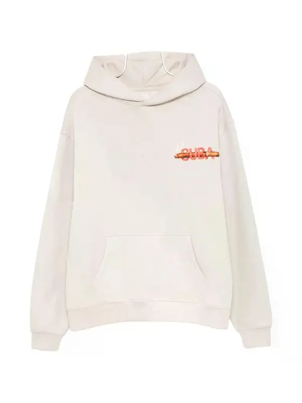 MELT Graphic-print Hoodie - Neutrals