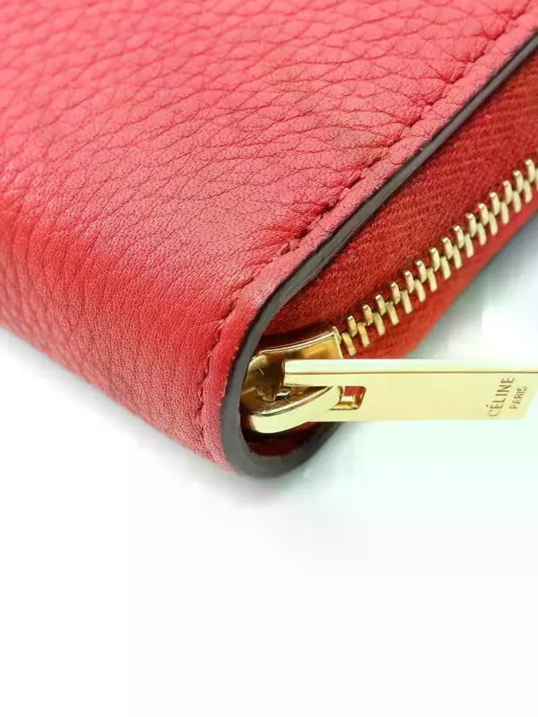 Celine 2010s Zip-around Leather Wallet