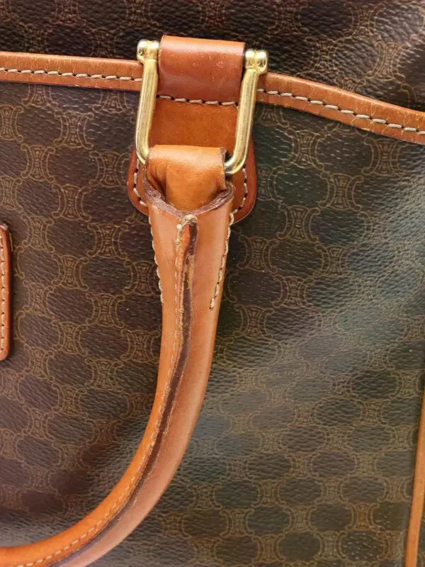 Celine 2000s Macadam Boston Tote Bag