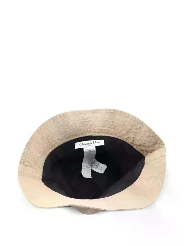 Dior 2010s Logo Print Bucket Hat