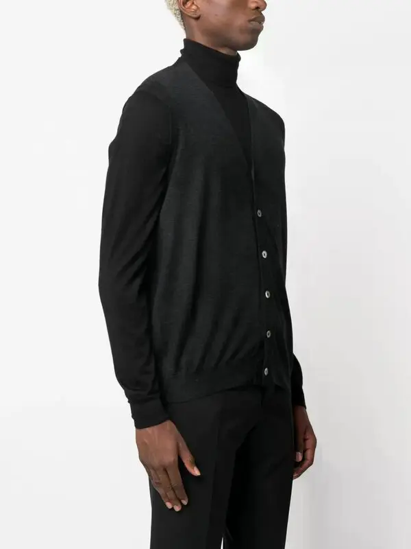 Fedeli Virgin Wool V-neck Cardigan