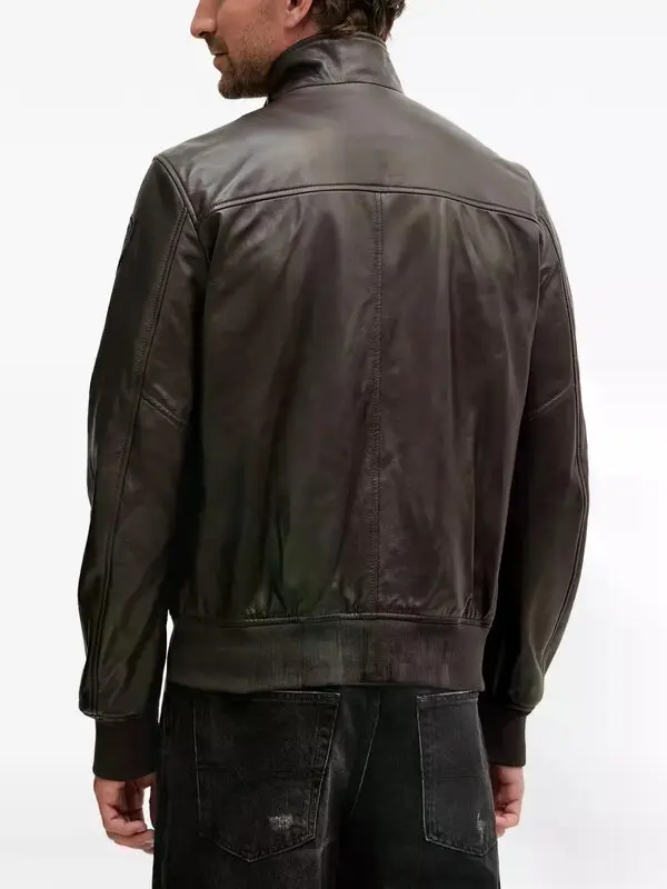 BLAUER. Coniston Leather Bomber Jacket