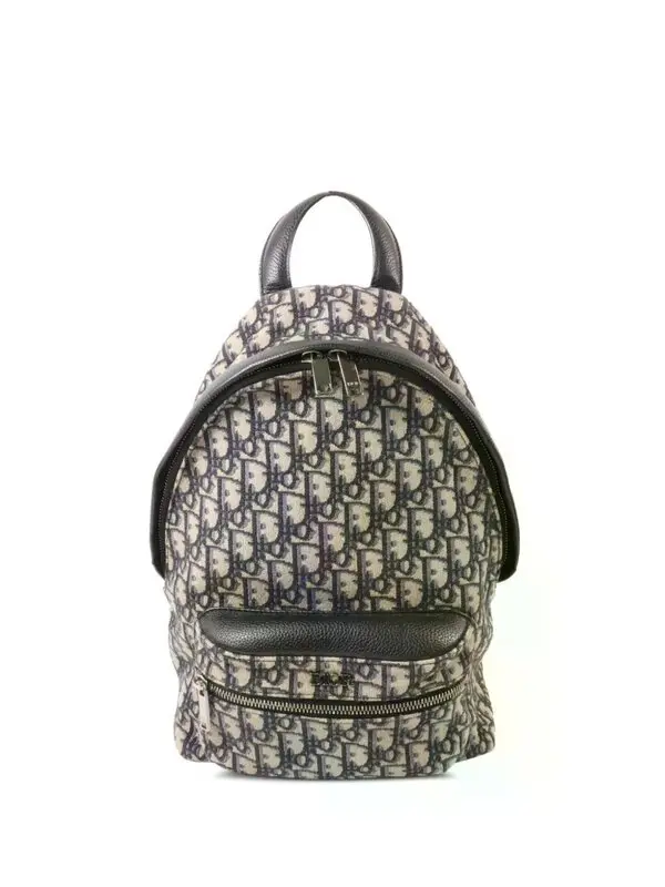 Dior Oblique Canvas Leather Rider Backpack