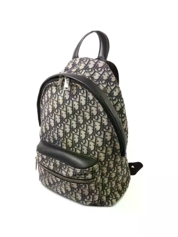 Dior Oblique Canvas Leather Rider Backpack