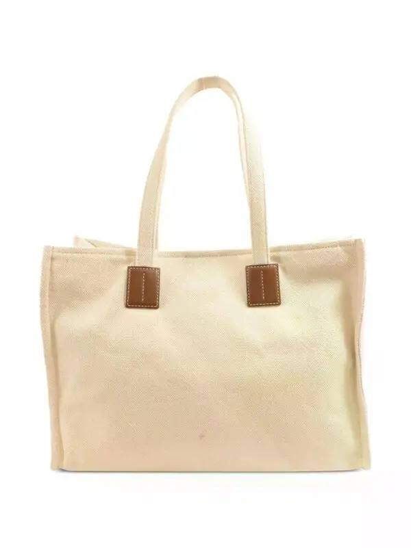 Bally Logo Print Canvas Tote Bag