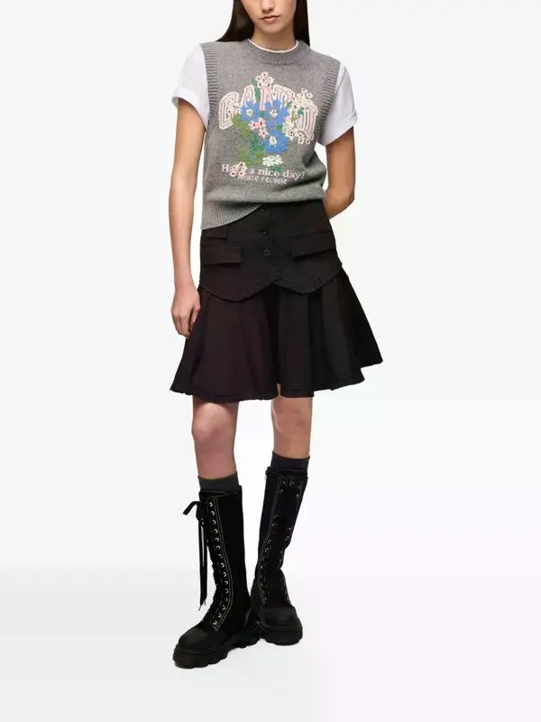 GANNI Vest With Flowers