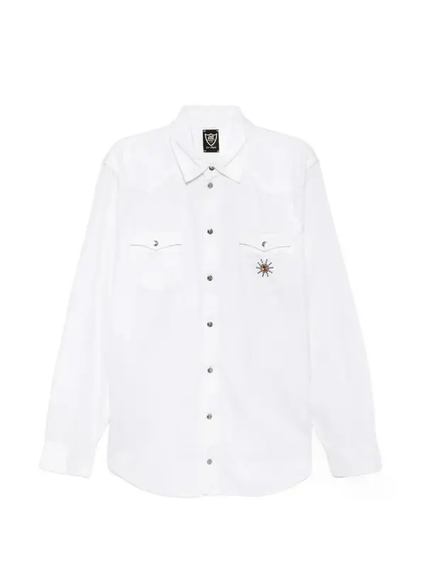 HTC LOS ANGELES Embellished Western-yoke Shirt