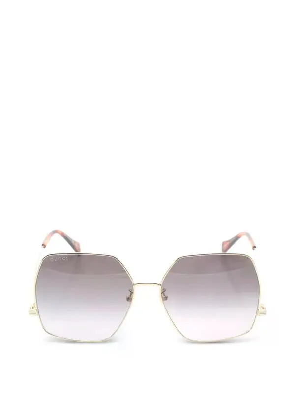 Gucci Geometric Frame Sunglasses