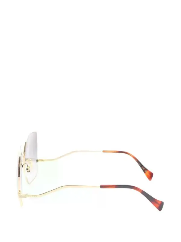 Gucci Geometric Frame Sunglasses