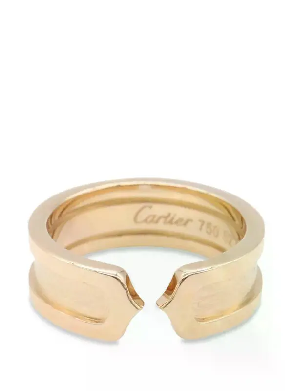 Cartier 18k Rose Gold C2 Open Cuff Ring