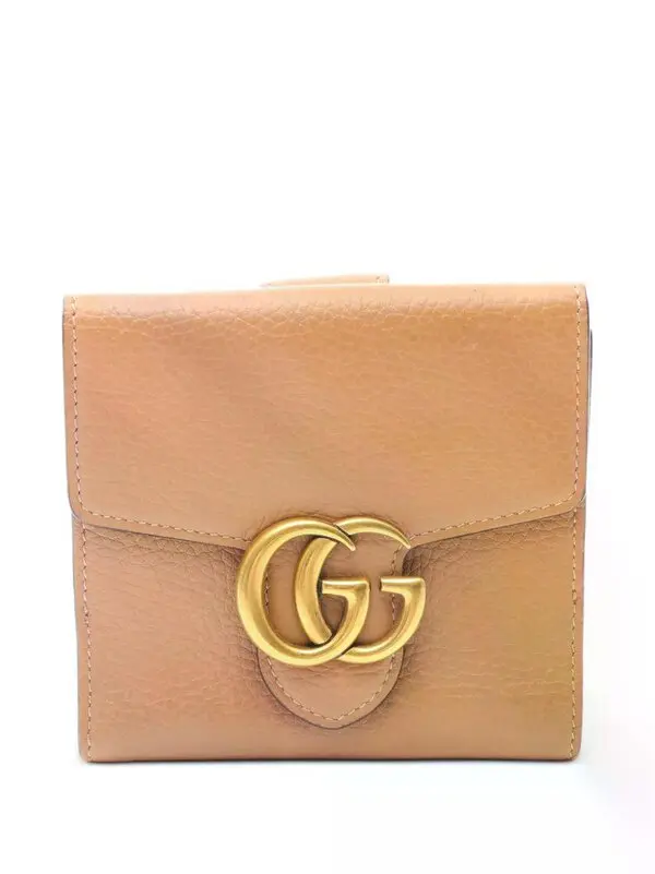 Gucci 2000s Gg Marmont Bi-fold Wallet - Brown