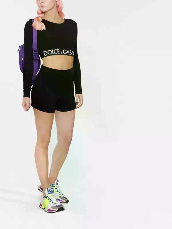 Dolce & Gabbana Logo-band Crop Top