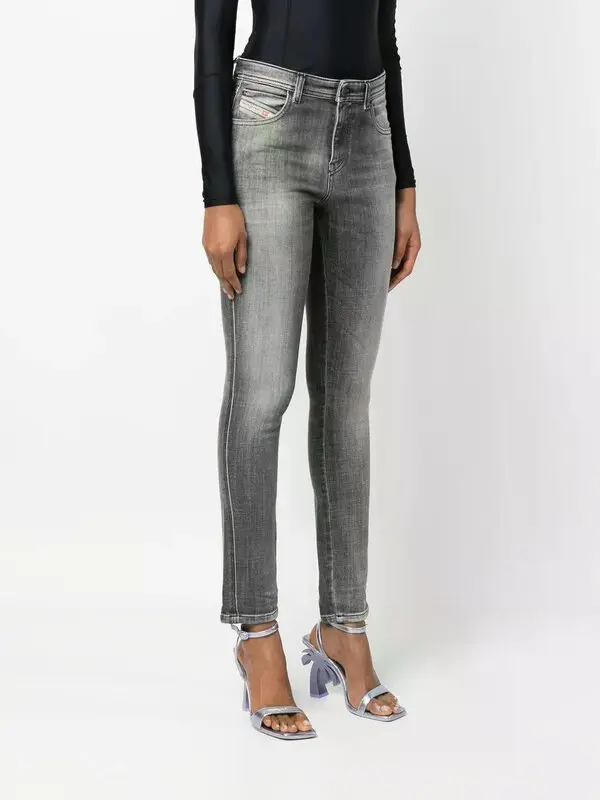 DIESEL® Skinny Jeans With Logo Patch