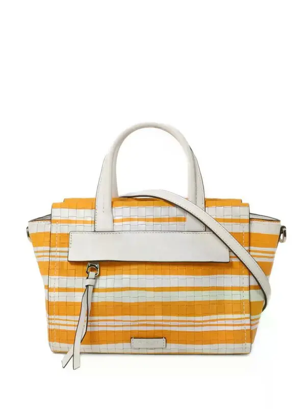 COACH VINTAGE Bleecker Woven Striped Tote Bag