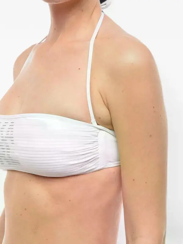 Karl Lagerfeld Logo-print Bikini Top