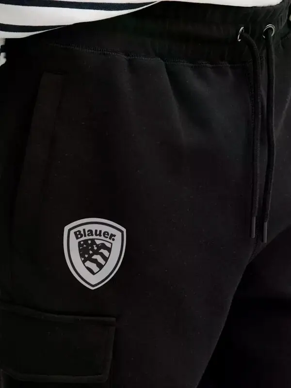 BLAUER. Logo-patch Drawstring Track Pants