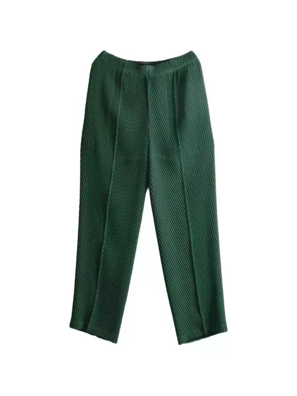 Issey Miyake Pleated Straight-leg Trousers
