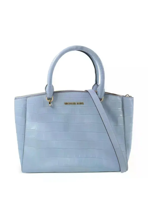 Michael Kors Leather Tote Bag With Croc-effect Texture