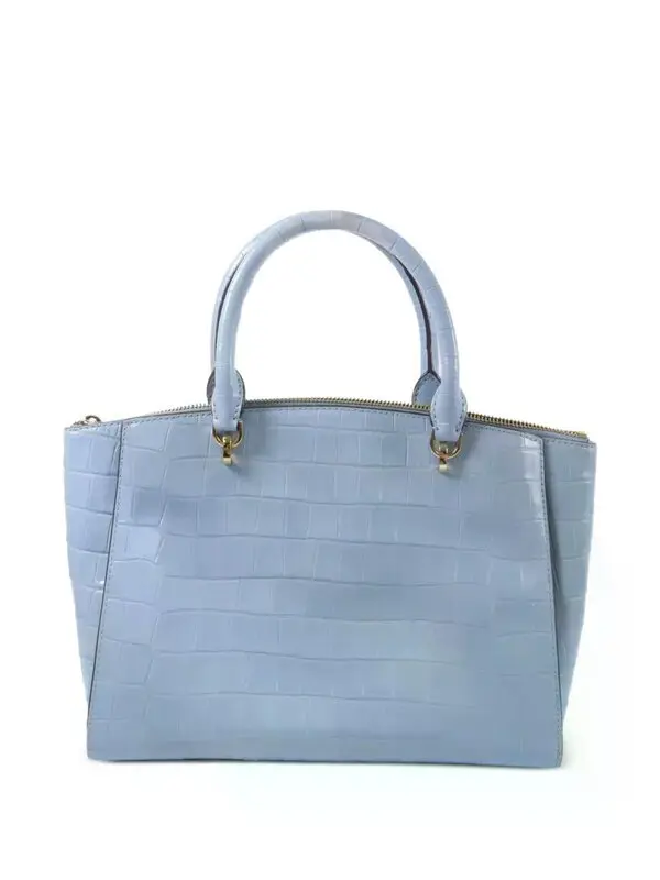 Michael Kors Leather Tote Bag With Croc-effect Texture