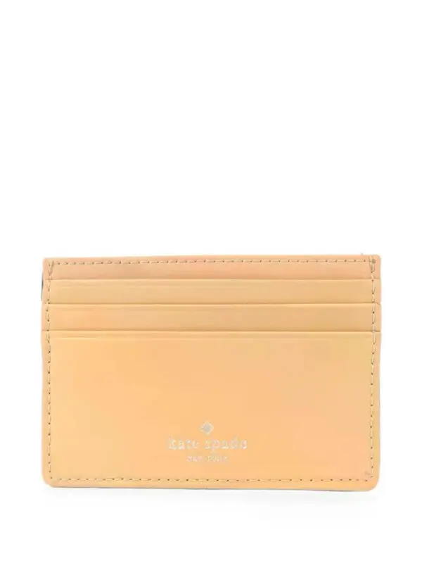 Kate Spade New York Logo-plaque Leather Card Case