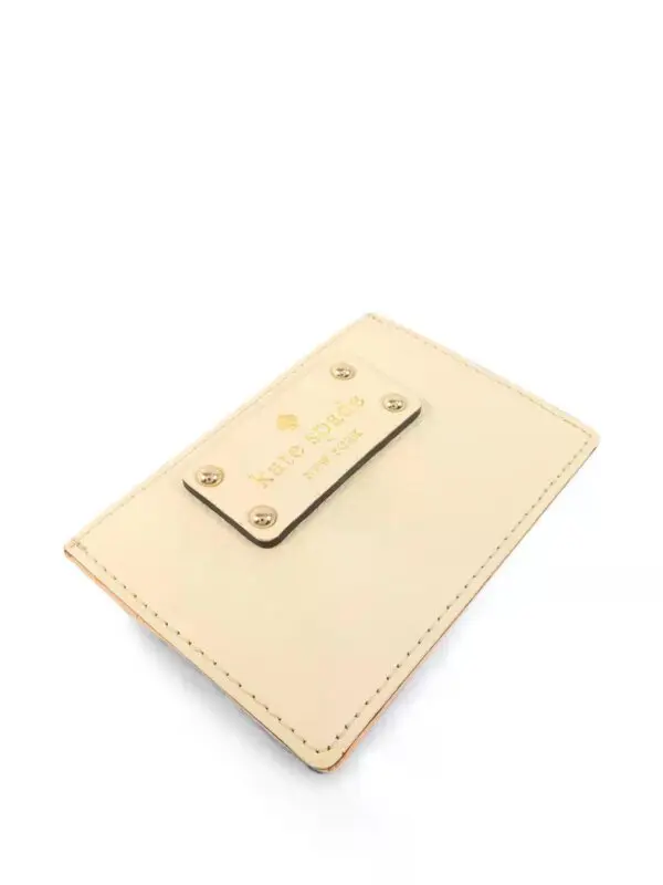Kate Spade New York Logo-plaque Leather Card Case