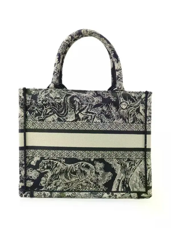 Dior Small Book Tote Oblique Tote Bag - Blue