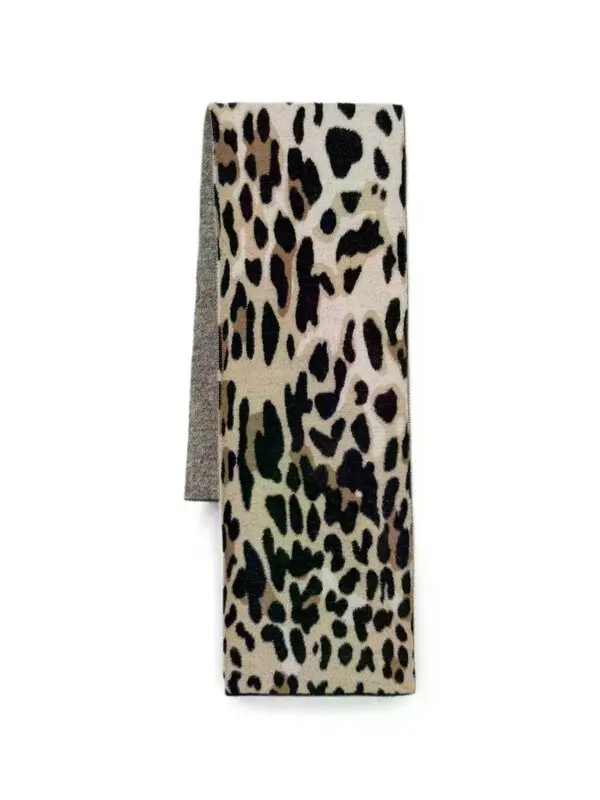 Joseph Ribkoff Leopard-print Brushed Scarf - Neutrals