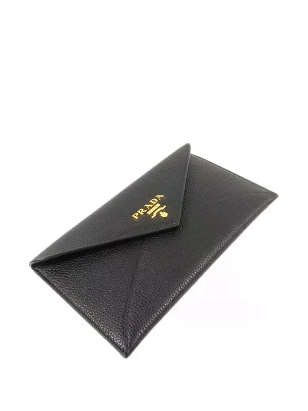 Prada Envelope Leather Clutch Bag