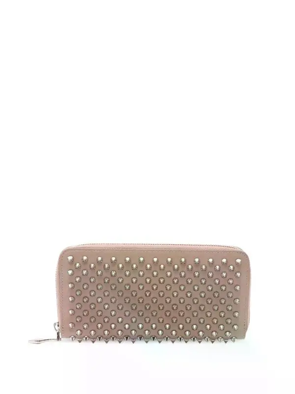CHRISTIAN LOUBOUTIN 2000s Panettone Spike-stud Wallet - Neutrals