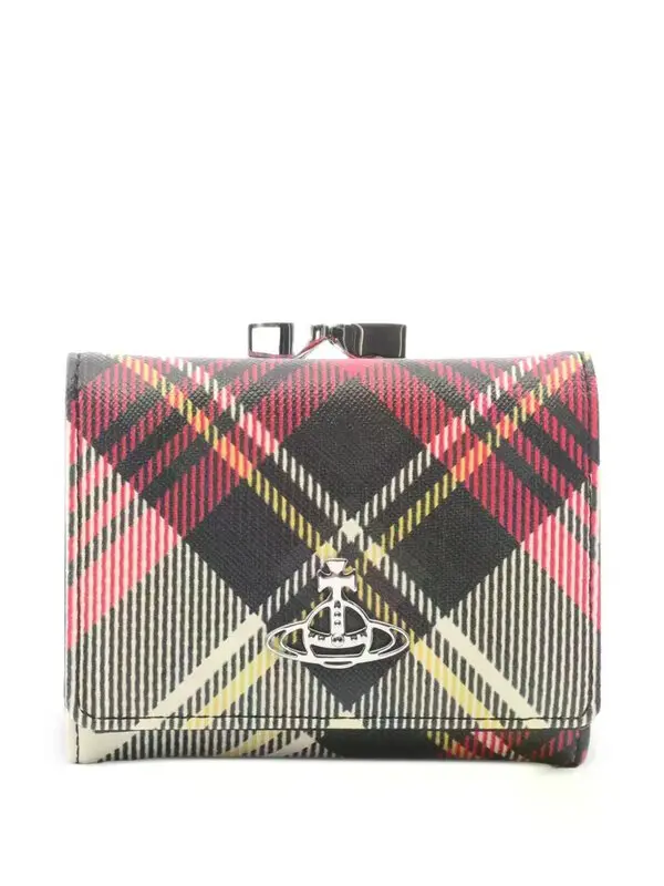 VIVIENNE WESTWOOD 2020s Small Frame Orb-plaque Tri-fold Wallet