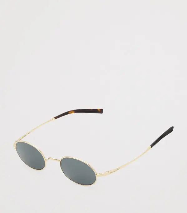 Saint Laurent Oval Metal Sunglasses