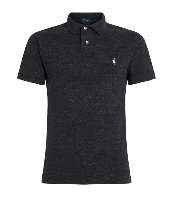 Polo Ralph Lauren Cotton Mesh Slim-fit Polo Shirt - Black