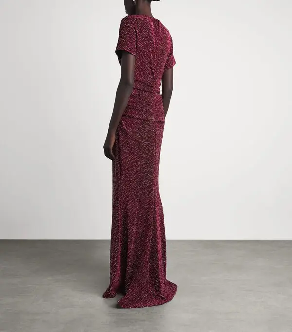 Talbot Runhof Embellished V-neck Gown