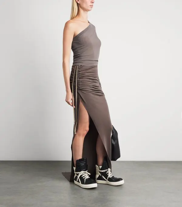 Rick Owens Edfu Gathered Maxi Skirt