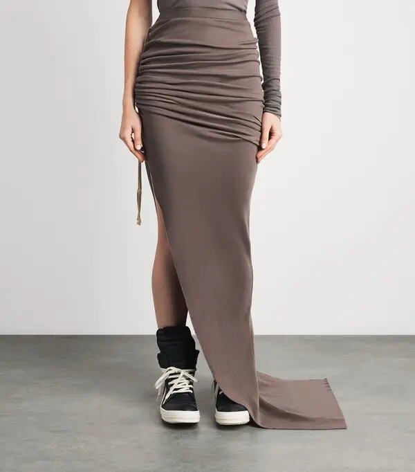 Rick Owens Edfu Gathered Maxi Skirt