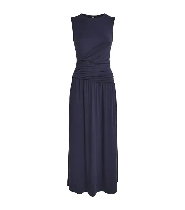 Paige Draped Jersey Midi Dress