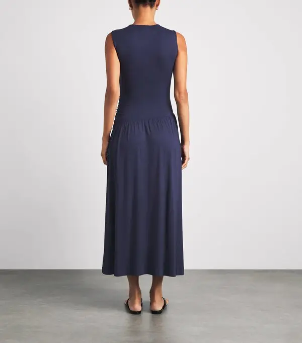 Paige Draped Jersey Midi Dress