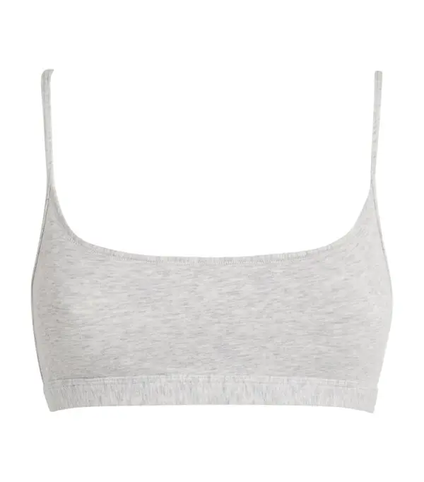 SKIMS Cotton Everyday Scoop Bralette - Grey