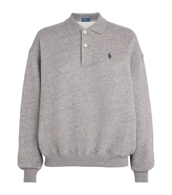 Polo Ralph Lauren Fleece Polo Sweatshirt - Grey