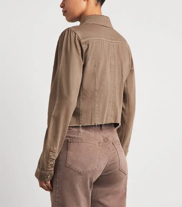 Paige Cropped Pacey Denim Jacket
