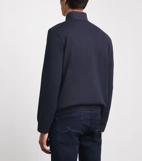 Paul & Shark Virgin Wool Quarter-zip Sweater