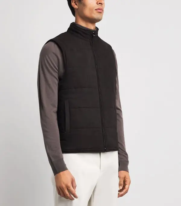Corneliani Wool-cashmere Reversible Gilet